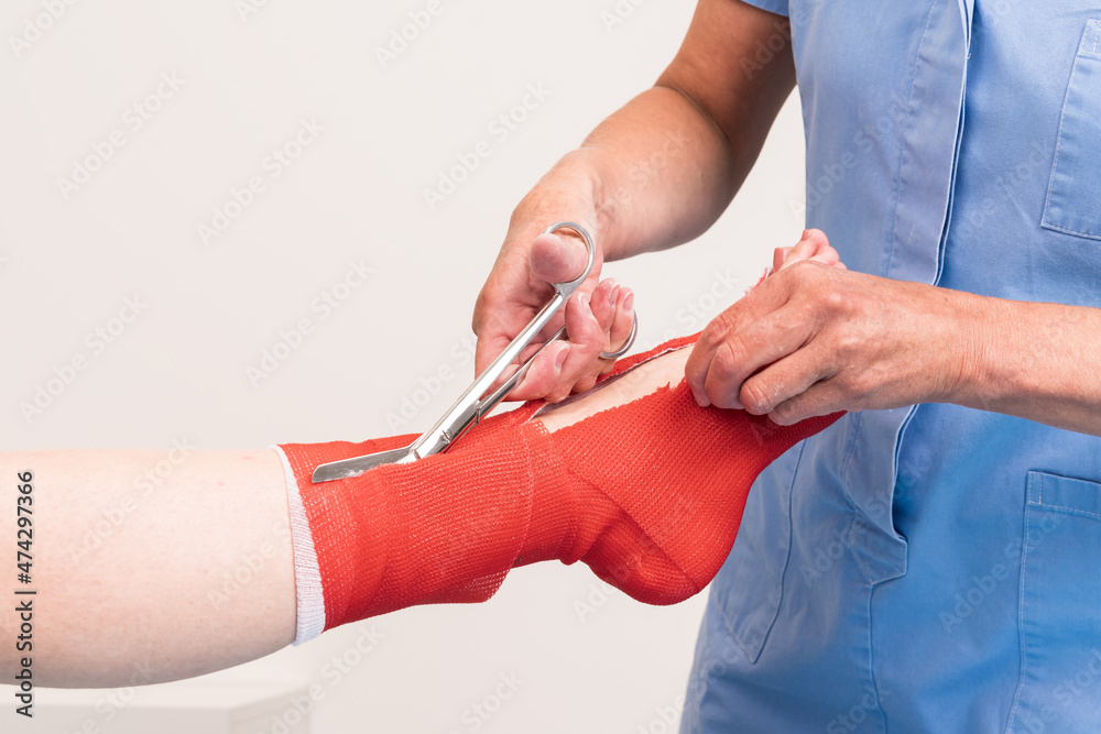 Surgery and Medical theme: Broken leg or ankle in hospital ordination ...