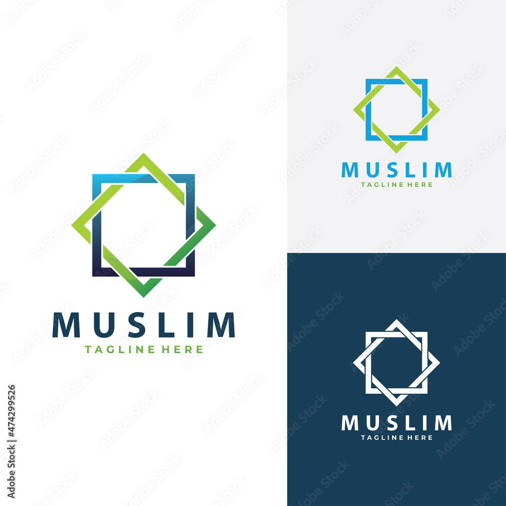 muslim learning logo icon Stock Vector | Adobe Stock