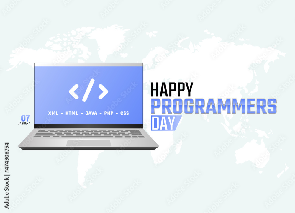 Vector Graphic Of Happy Programmers Day Good For Happy Programmers Day