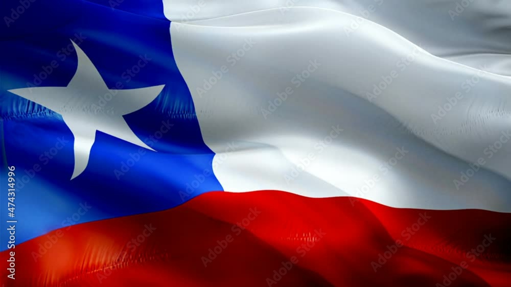 Chile flag video. National 3d Chilean Flag Slow Motion video. Chile ...