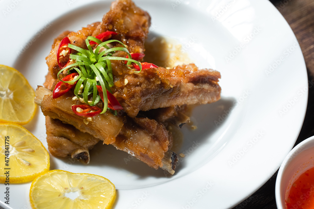 Braised pork ribs is a very popular dish in Vietnam. The ingredients ...