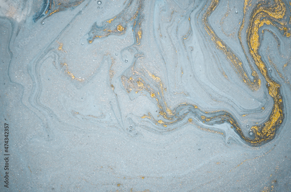 Natural luxury. Tiffany blue. Abstract ocean- ART. Style incorporates ...