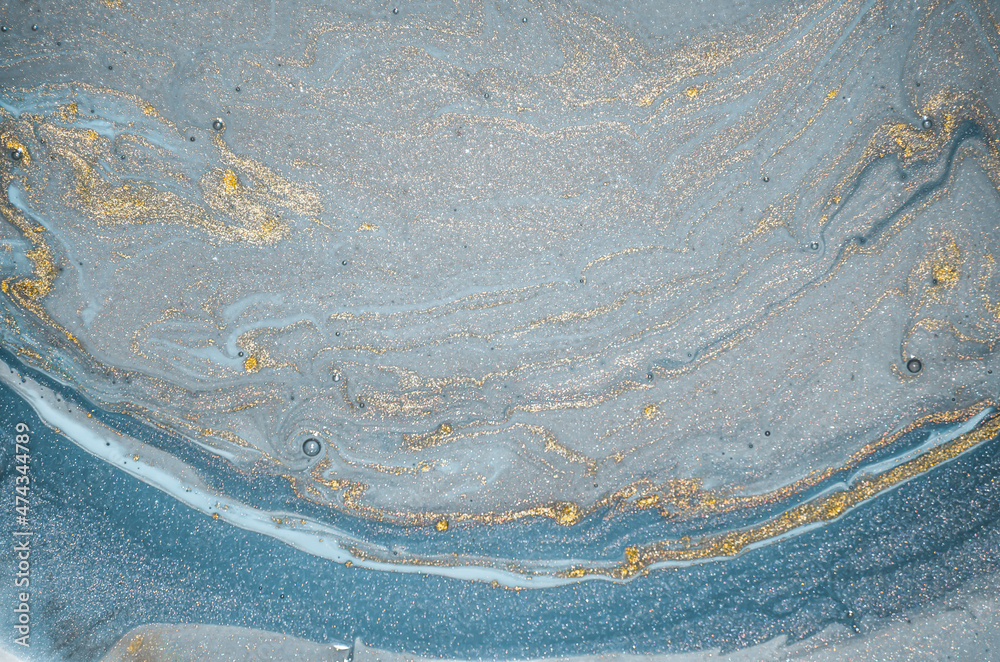 Natural luxury. Tiffany blue. Abstract ocean- ART. Style incorporates ...