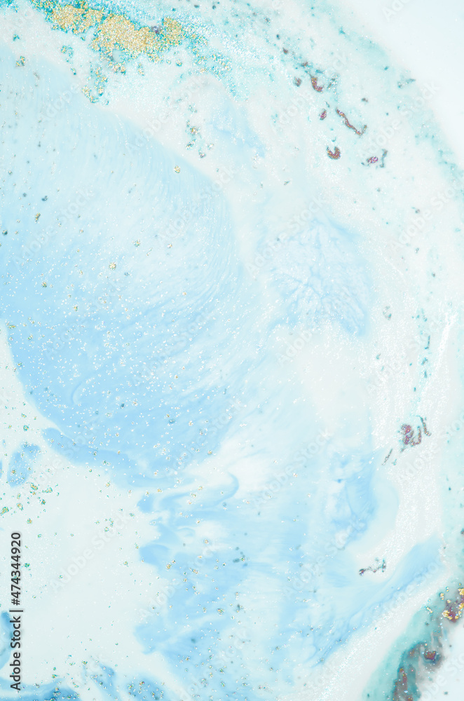 Natural luxury. Tiffany blue. Abstract ocean- ART. Style incorporates ...