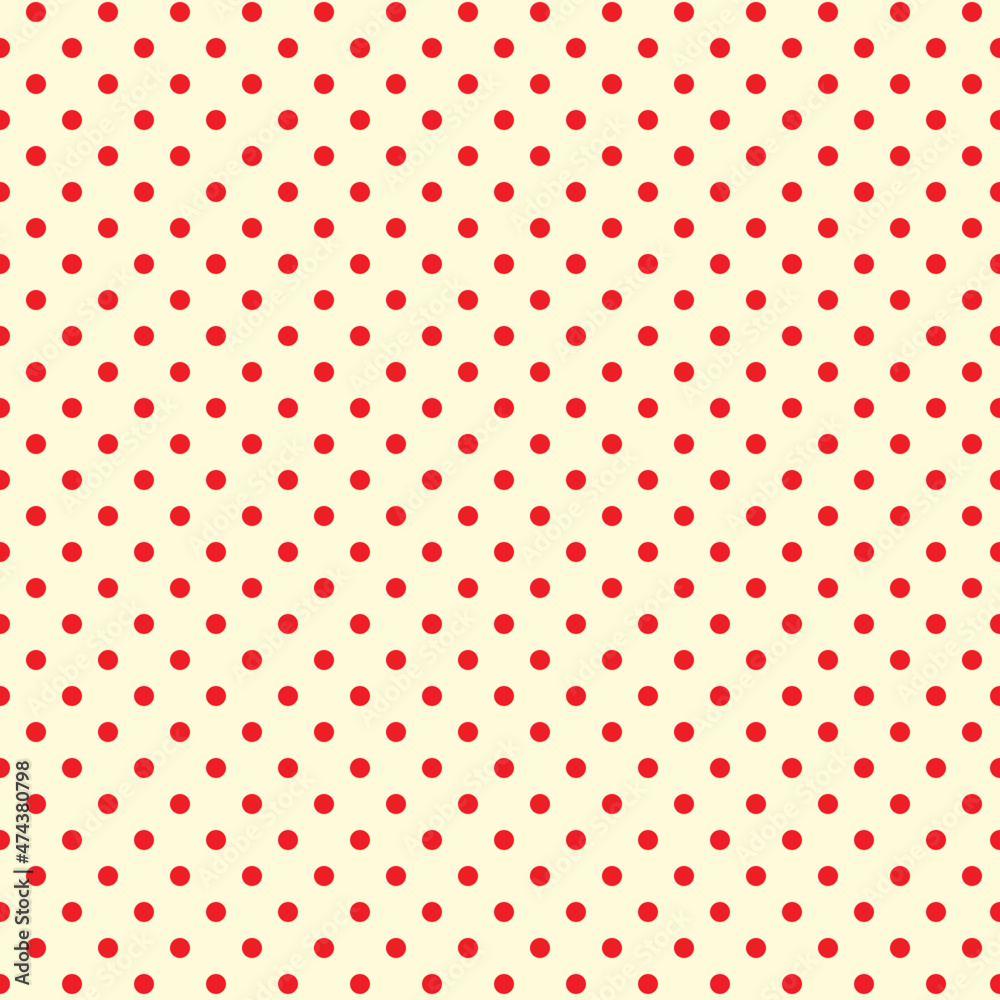 red dot seamless pattern design for decorating, wallpaper, wrapping ...