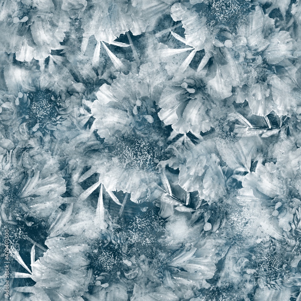 Seamless navy blue and white abstract grungy seamless surface pattern ...