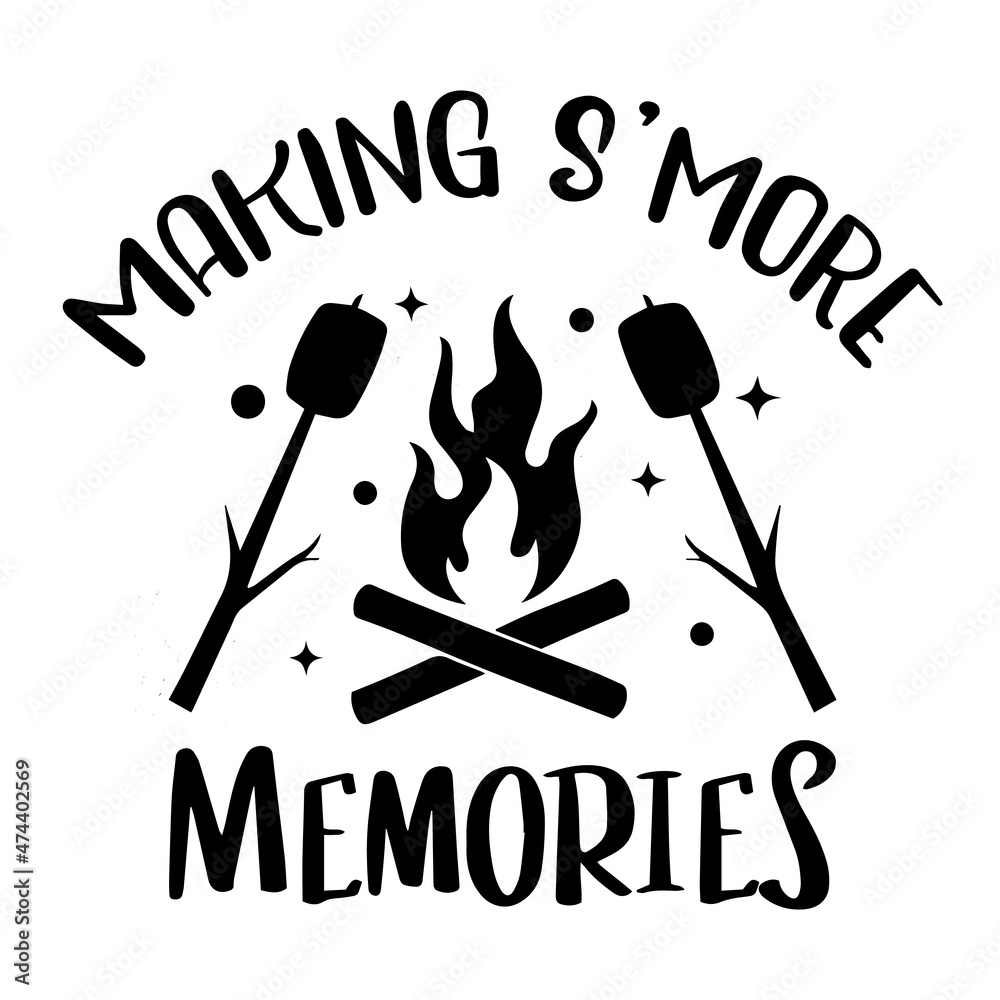 making s'more memories logo inspirational quotes typography lettering ...