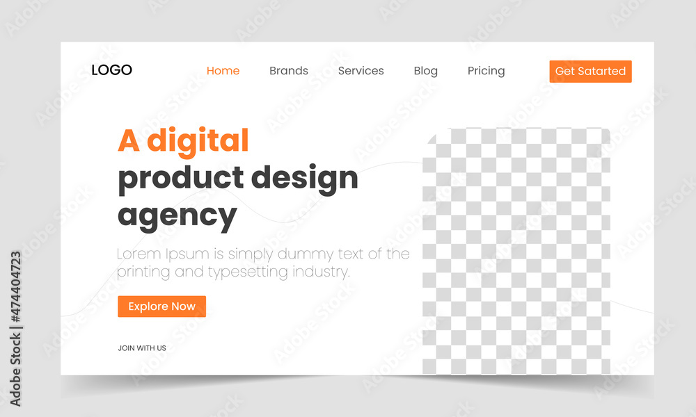 Landing page development website UI kit. Product landing page, website ...