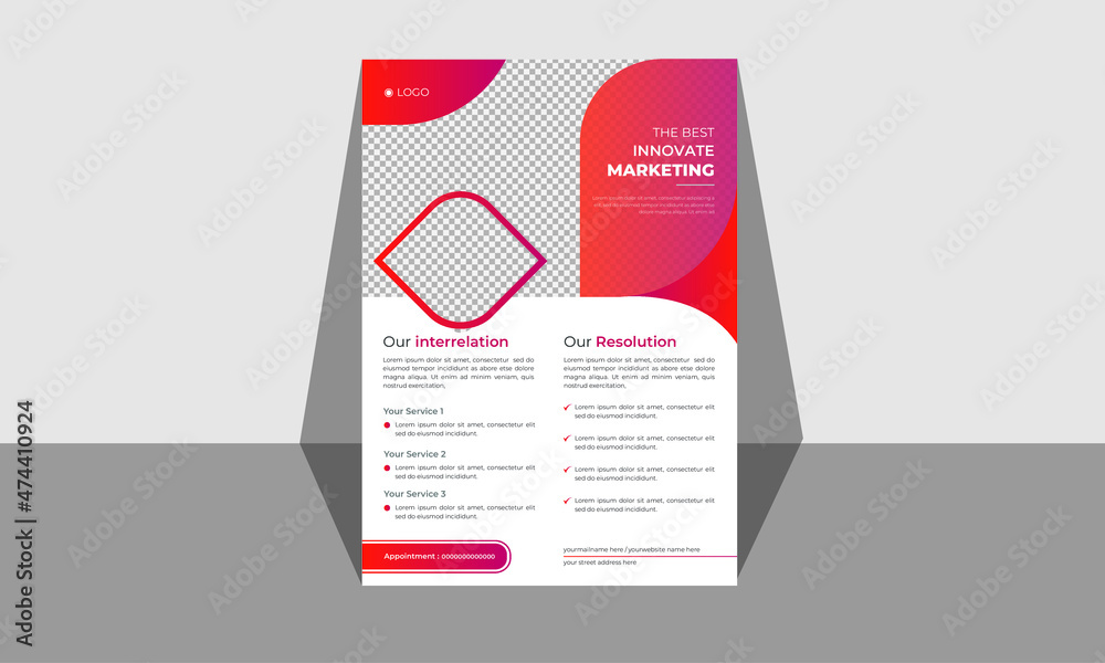 A4 Size Corporate Business Flyer Design, Flyers report business ...