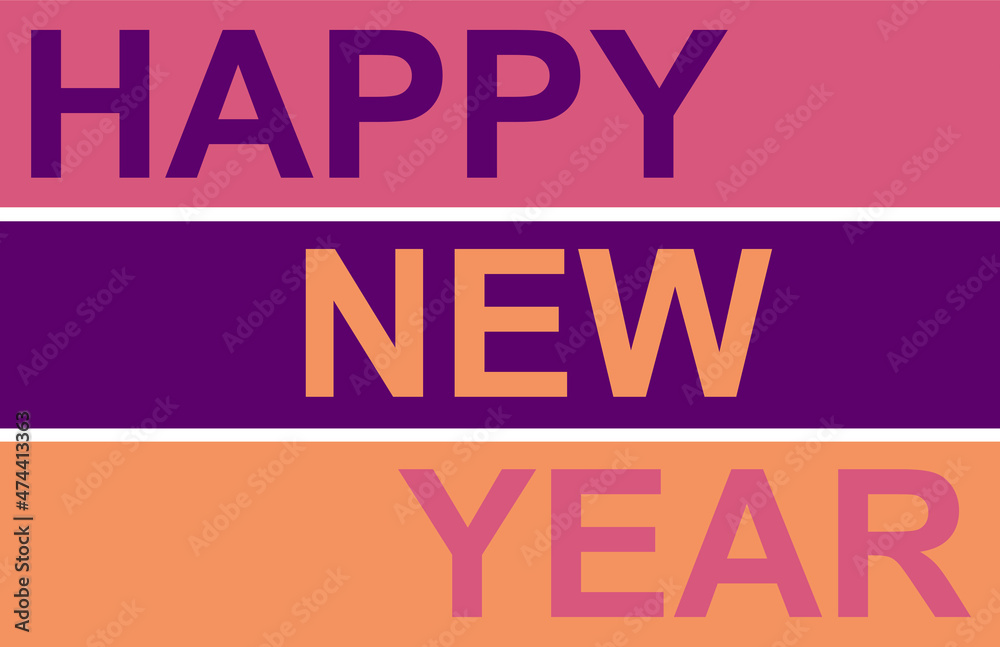 Happy New Year, background with shades of the color of the year and ...
