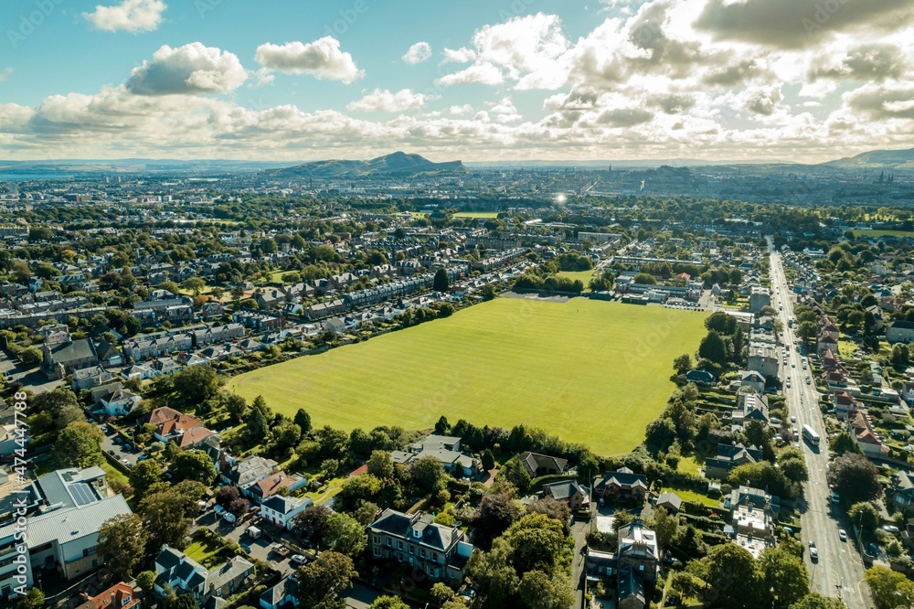 Aerial view of sunrise Edinburgh's largest park offers so much for ...
