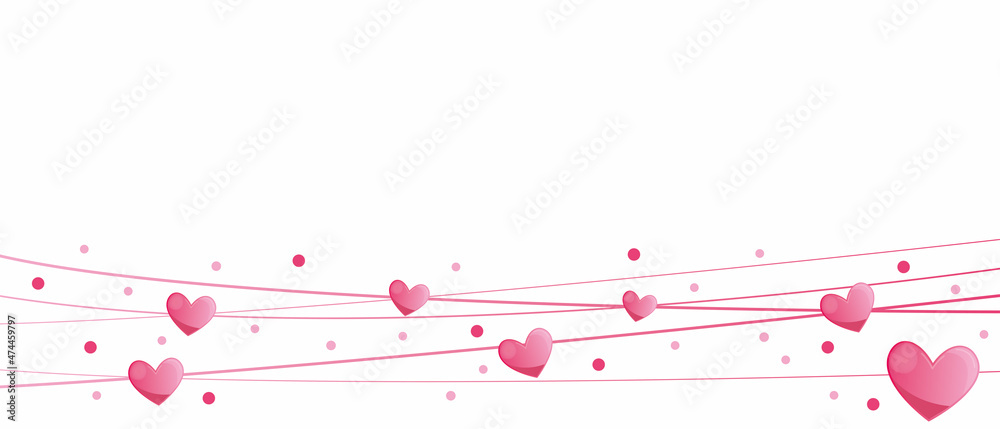 Heart Line Border Clip Art