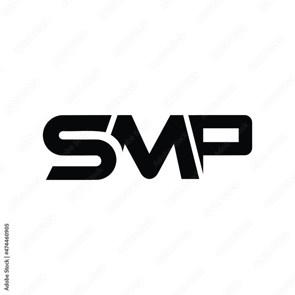 SMP Letter Initial Logo Design Template Vector Illustration, Modern ...