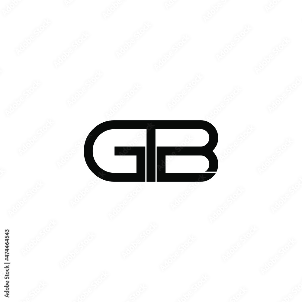 gtb letter initial monogram logo design Stock Vector | Adobe Stock