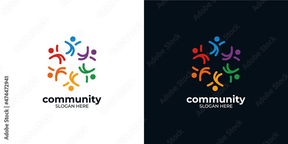 community logo for company and agency Stock Vector | Adobe Stock