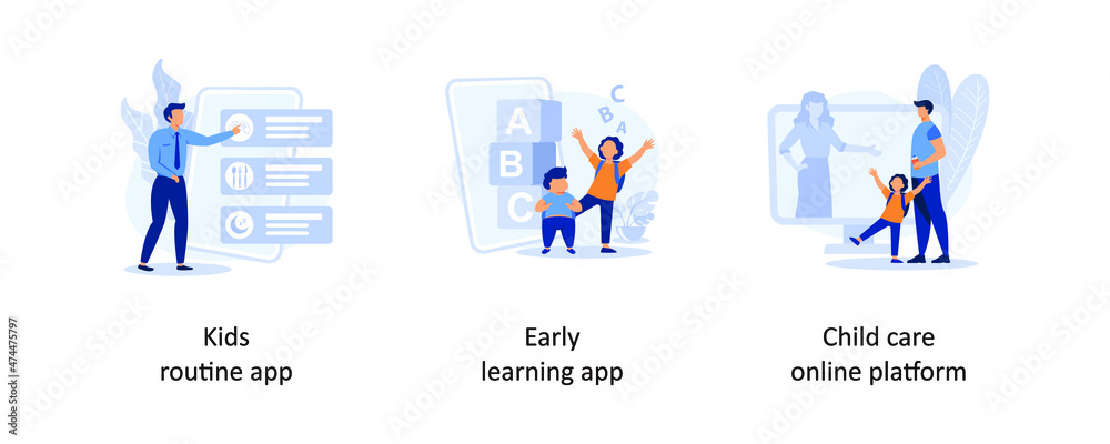 Kids routine app, Early learning app, Child care online platform ...