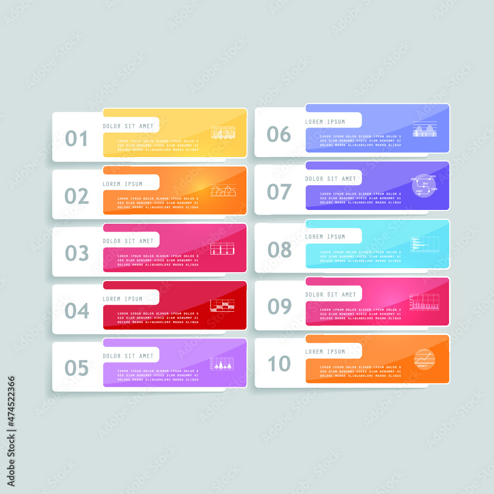 Elements for business data visualization, Modern infographic design ...