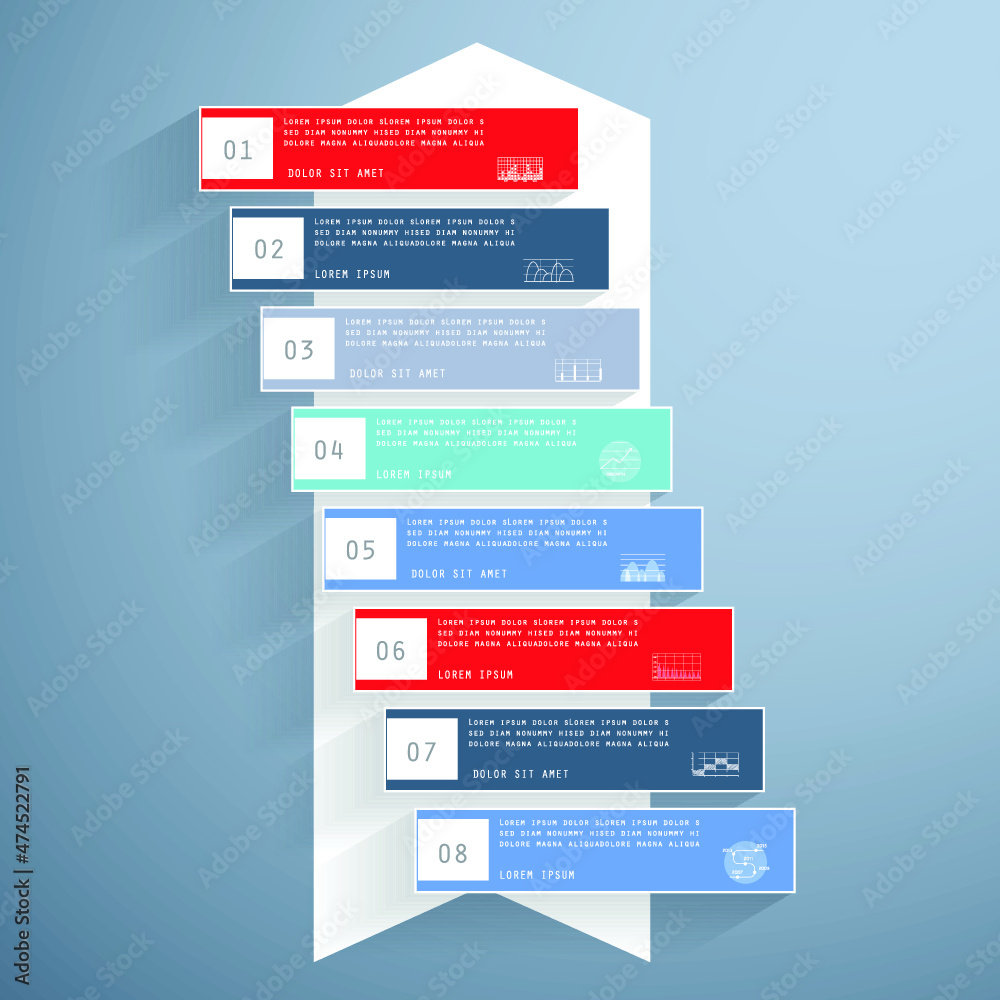Elements for business data visualization, Modern infographic design ...