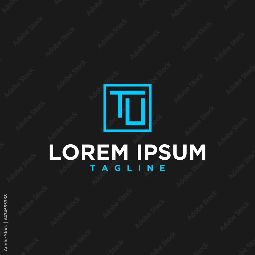 tu monogram logo design inspiration Stock Vector | Adobe Stock