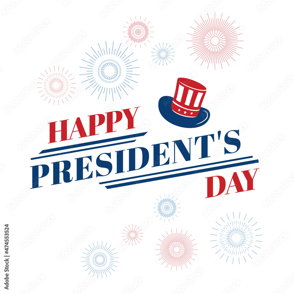Happy President's Day calligraphic celebration text. Federal holiday in ...