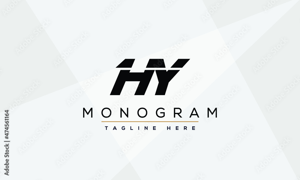 Alphabet letters Initials Monogram logo HY, YH Stock Vector | Adobe Stock