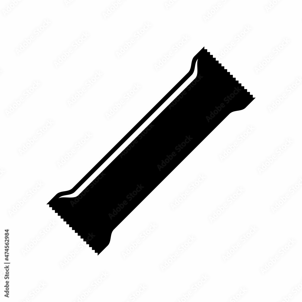 Chocolate bar of candy bar icon isolated on white background. Sweet ...