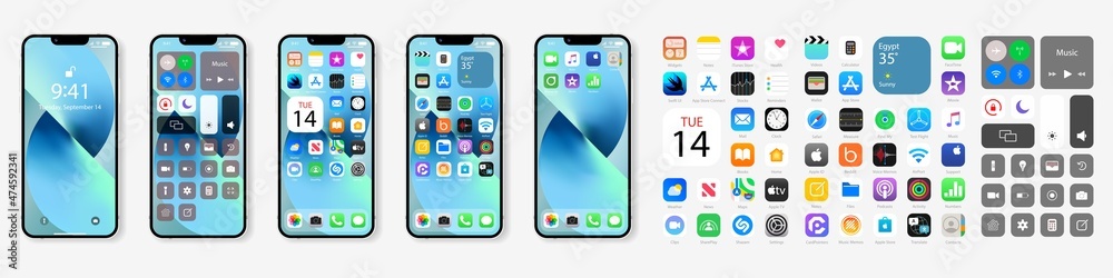 Apple iPhone 13. Smart phone. Starlight color. Touch screen. World ...