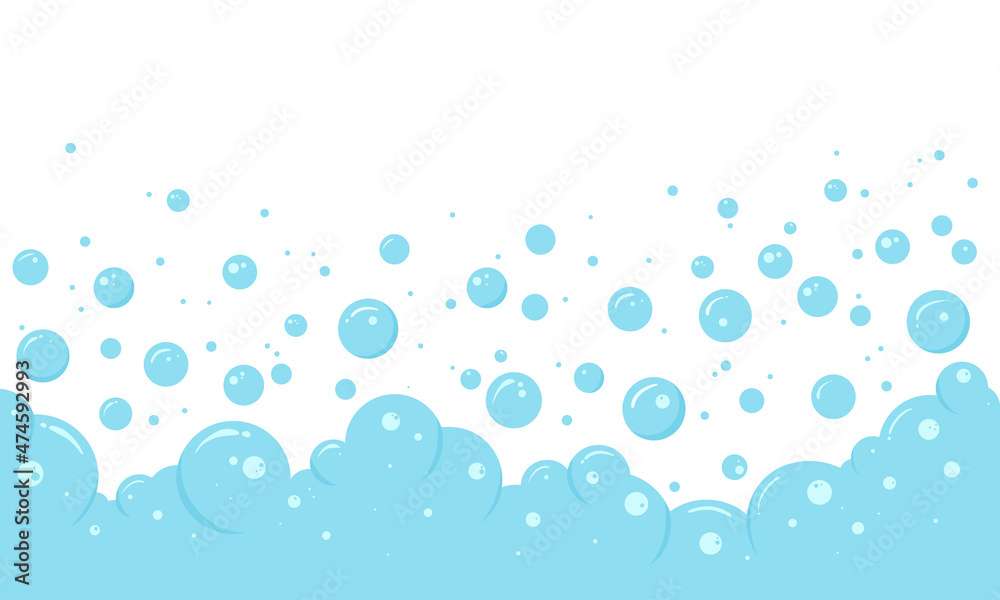 Blue Bubble Border