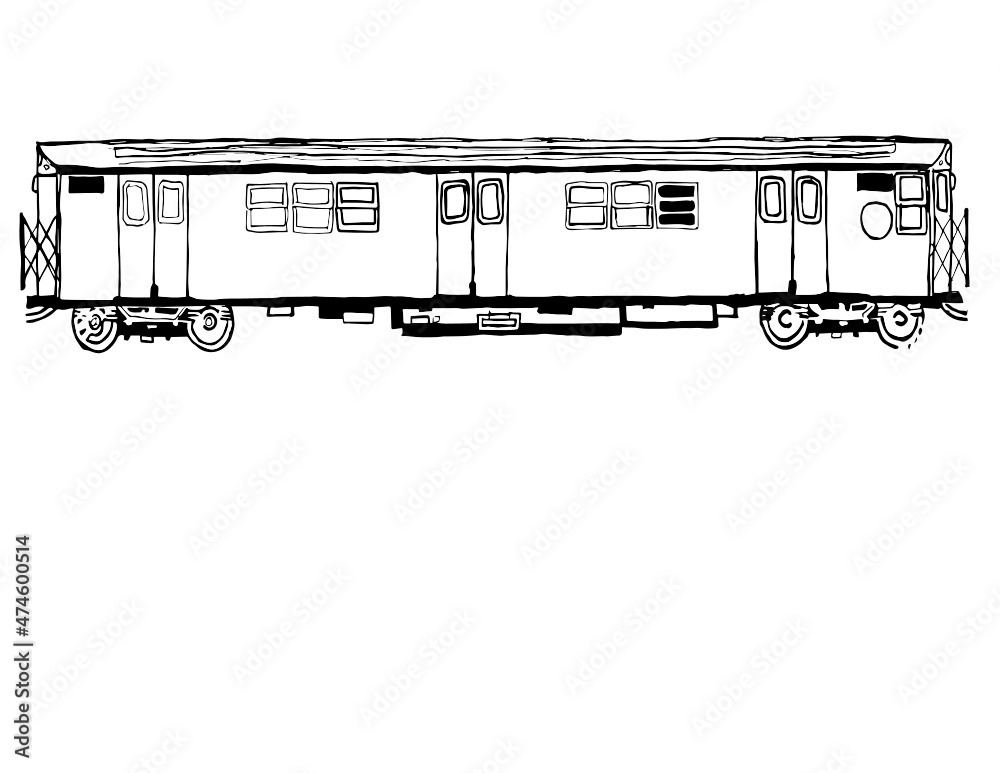 Subway Car Drawing