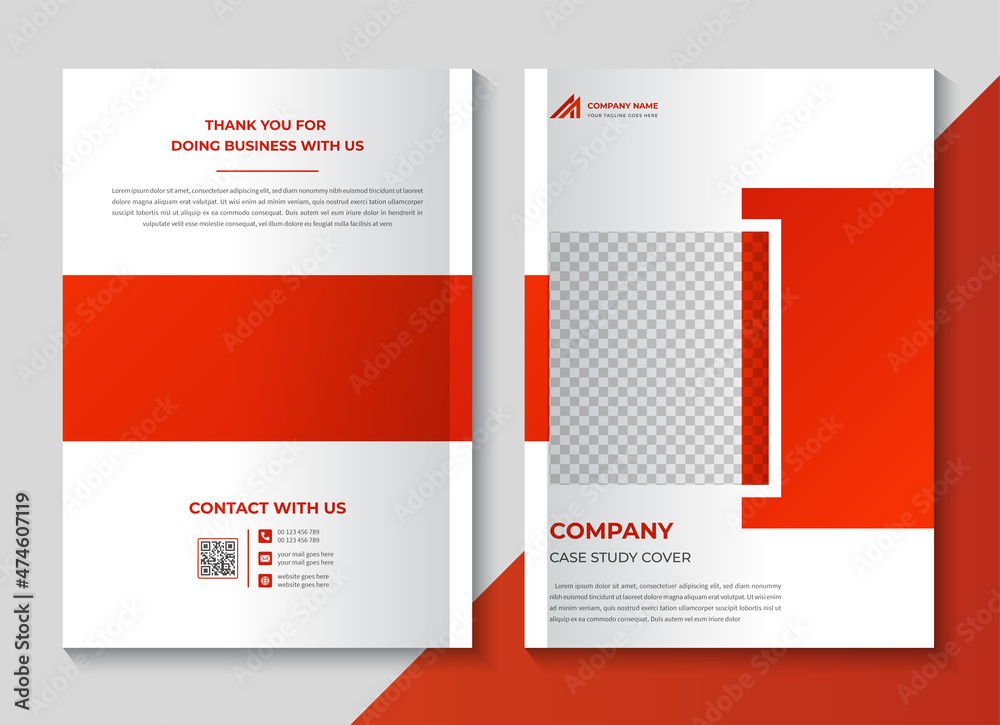Project case study cover brochure cover or annual report and company ...