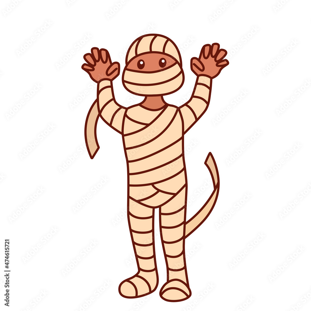 Egyptian Mummy Clipart Cartoon Mummy Stock Vector. Illustration Of