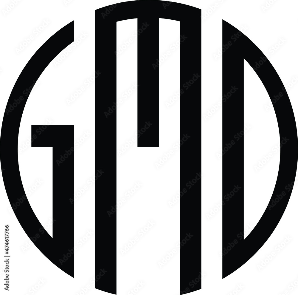 gmd monogram concept Stock Vector | Adobe Stock