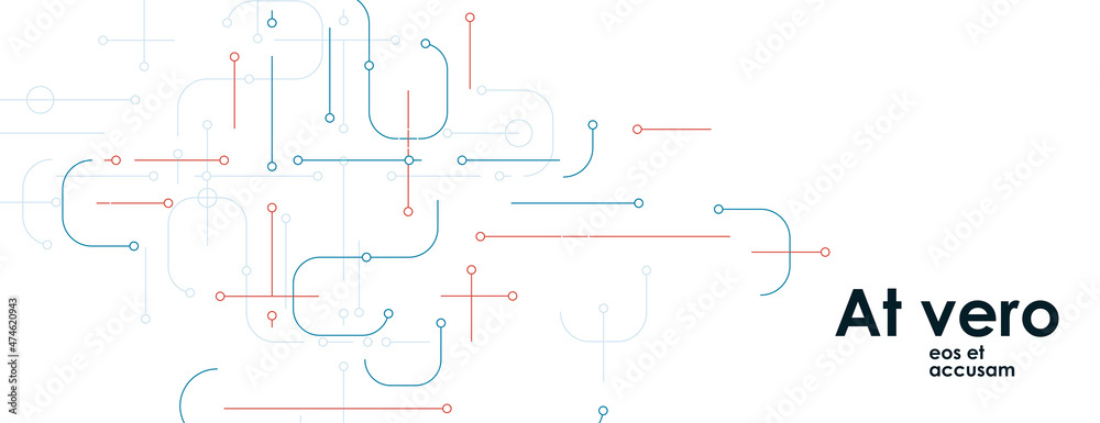 Geometric network graphic illustration. Vector innovation connect ...