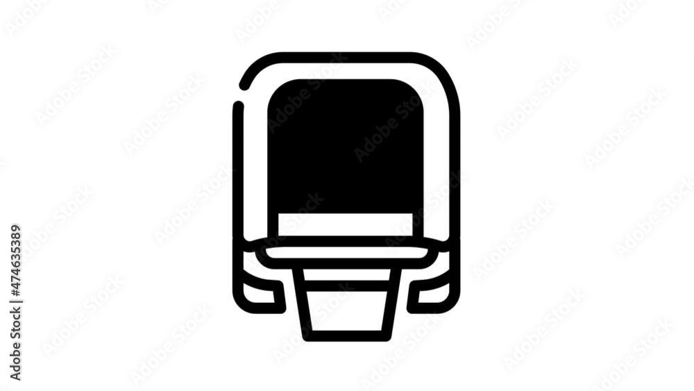 maglev modern train railway animated line icon maglev modern train ...