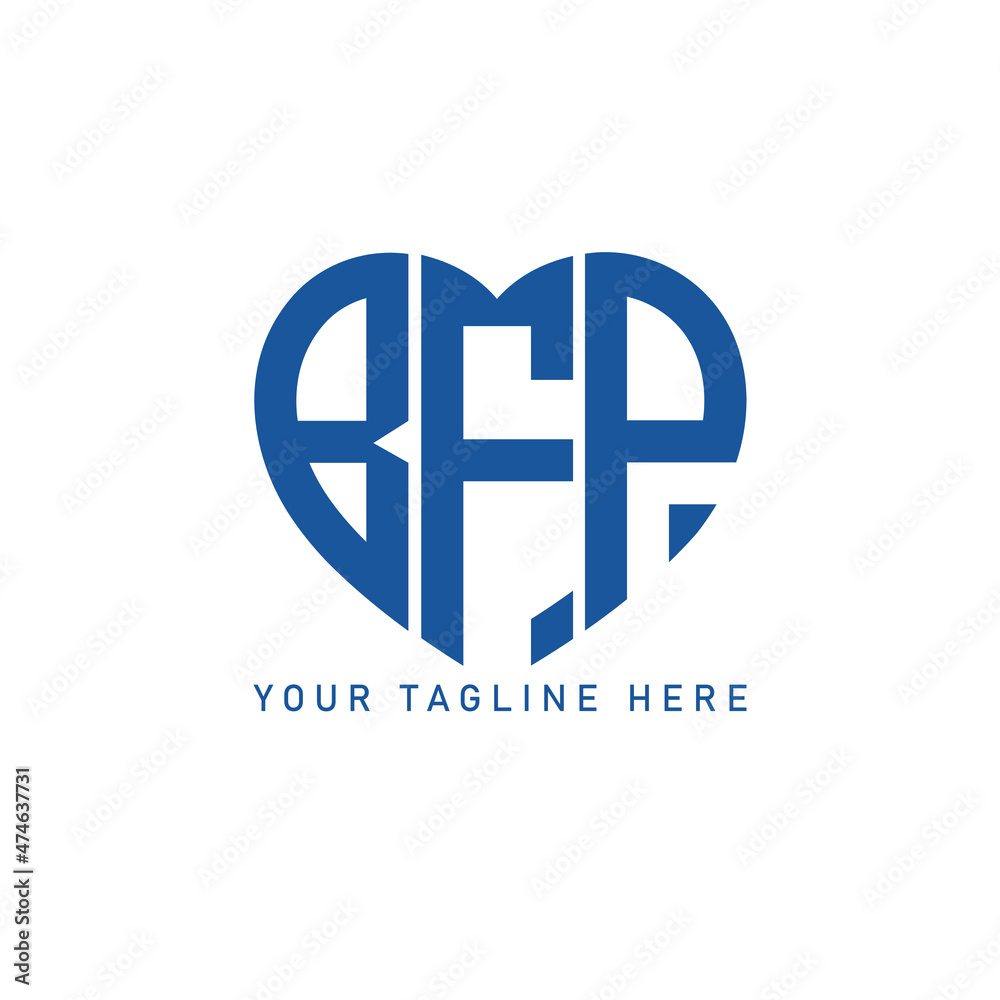 BFP letter logo design on white background.BFP creative initiale vector ...