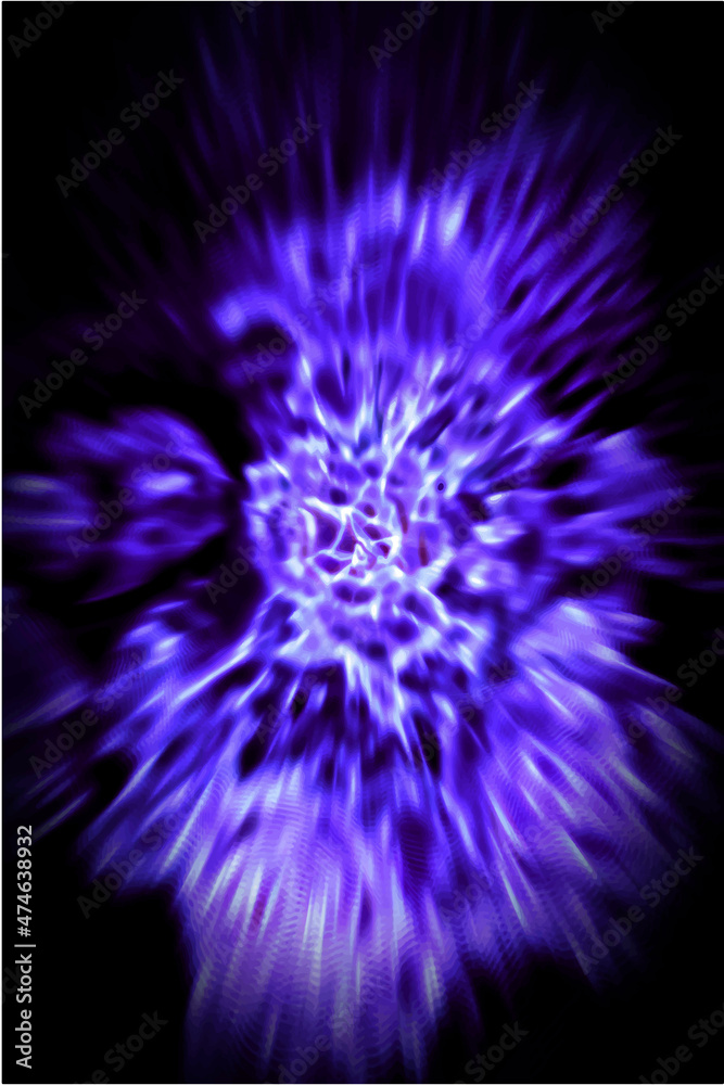 Abstract neon flash. Color of the year. Vector illustration. Stock ...