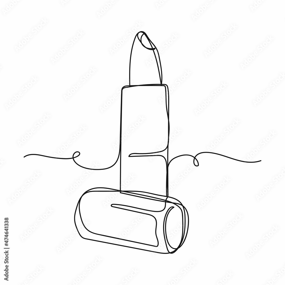 Vector abstract continuous one single simple line drawing icon of ...