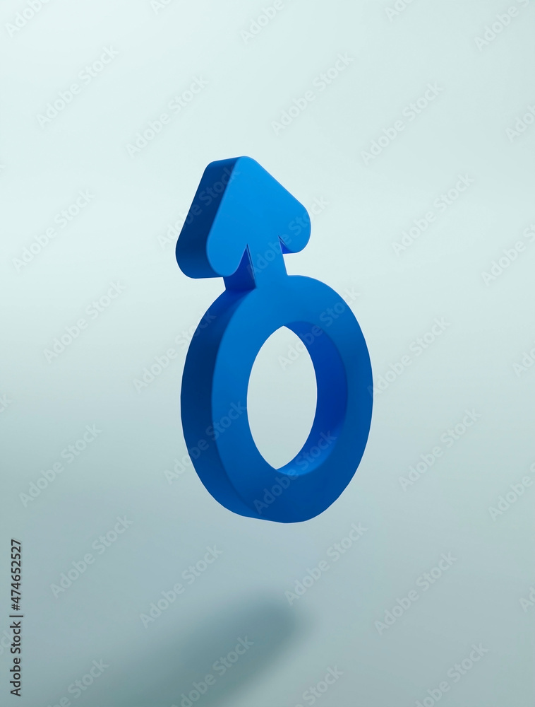 Symbol of masculinity 3d illustration Stock Illustration | Adobe Stock