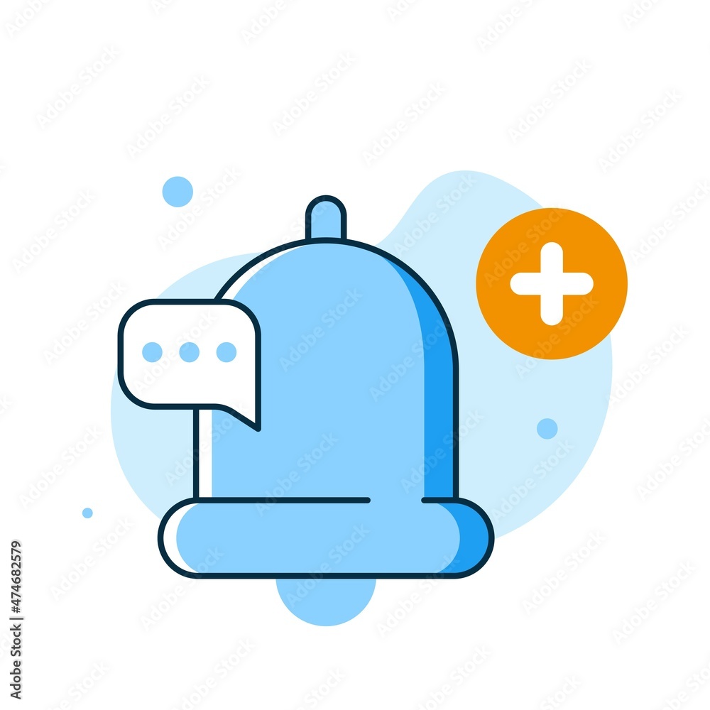 enable notification concept illustration flat design vector eps10 ...