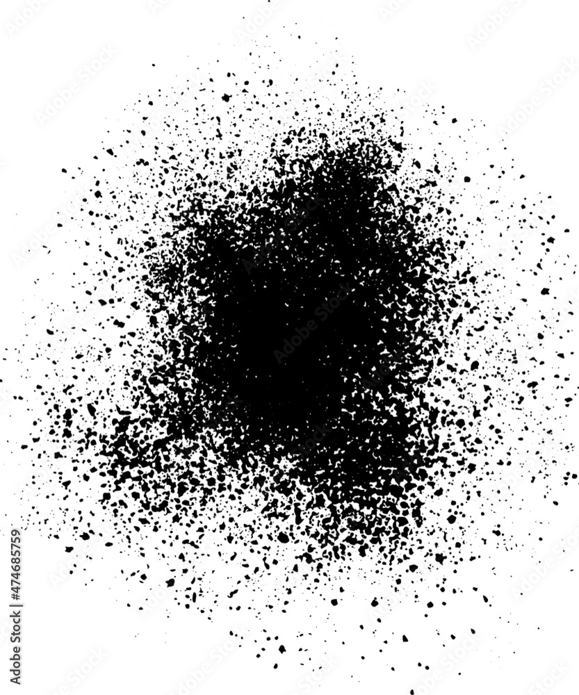 Black, splatter, spatter, spotted textured background, transparent ...