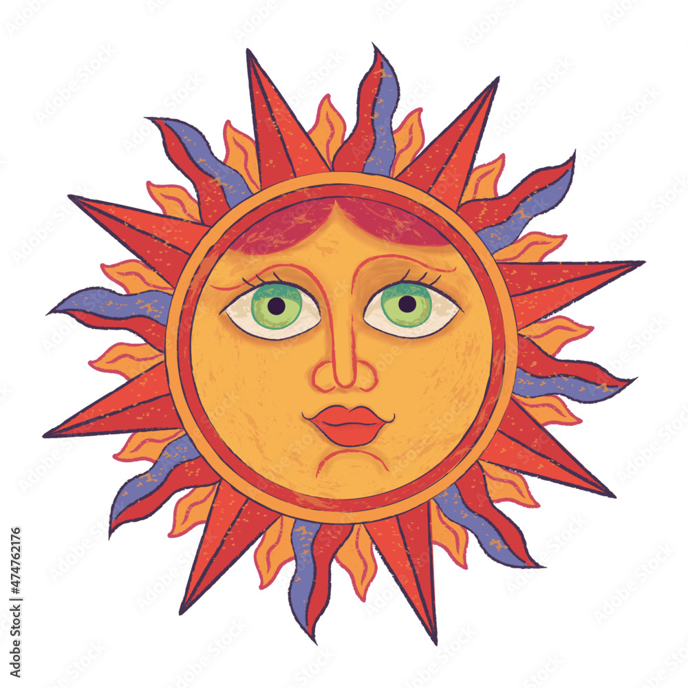 Vecteur Stock Slavic symbol of the sun on a white background. The ...