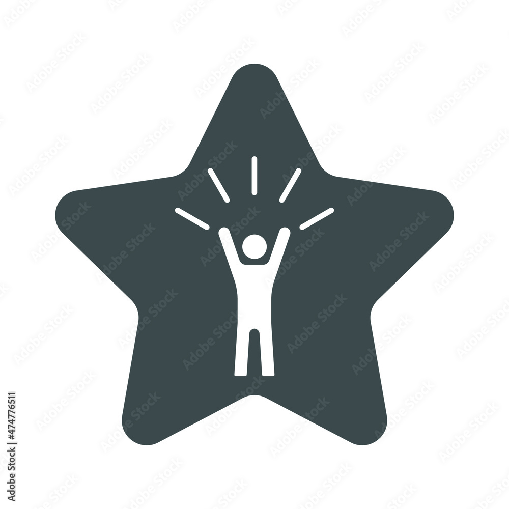 Self-Confidence icon. Monochrome element illustration. Self-Confidence ...