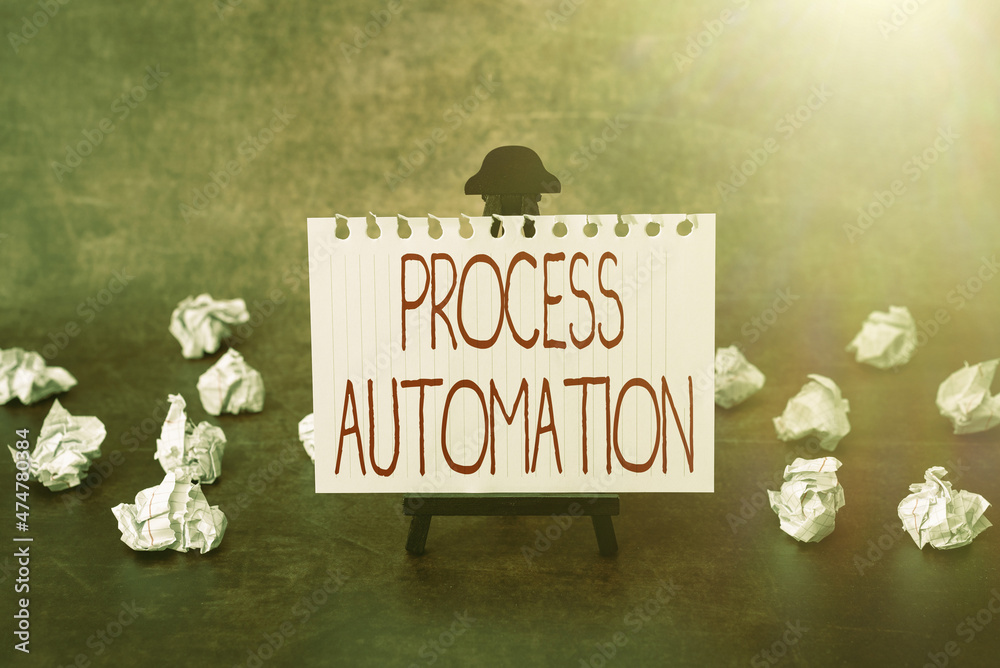 Hand writing sign Process Automation. Word Written on Transformation ...