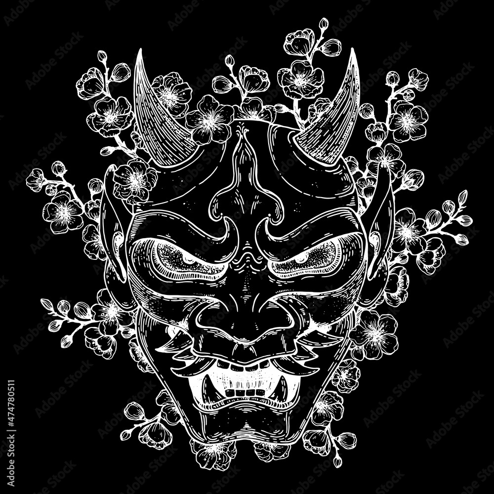 Traditional Japanese Demon Tattoo