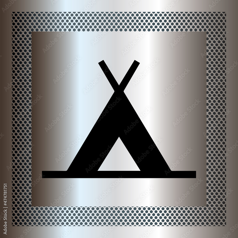 Logo tente. Stock Vector | Adobe Stock