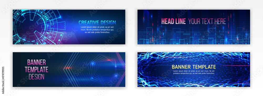 Cyber security for business and internet projects. Abstract web design ...