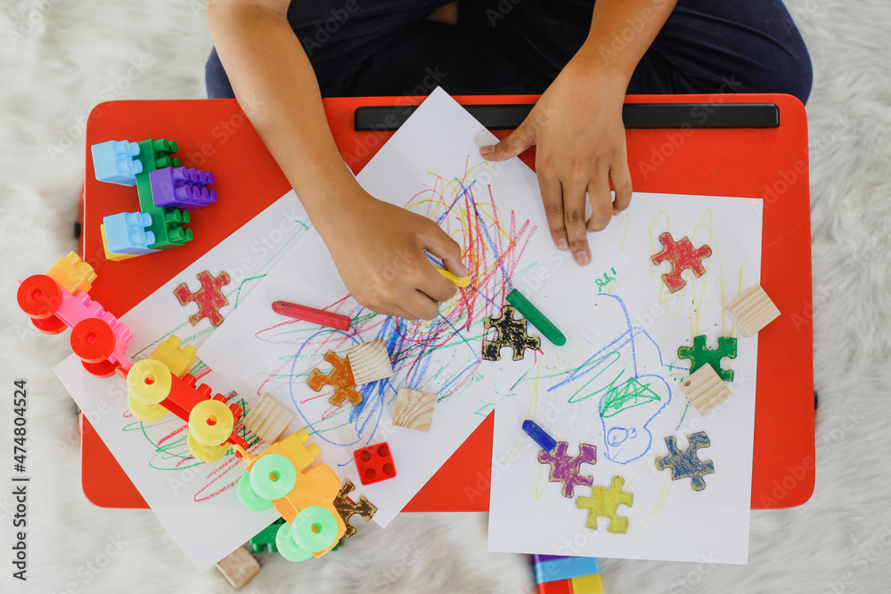 Autistic childrens drawings and doodles. Childhood traumatic experience ...