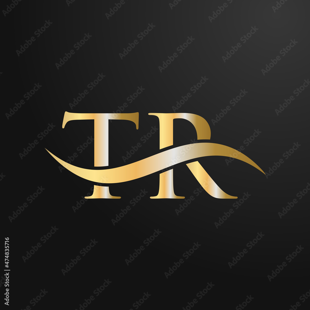 Letter TR Logo Design Template. TR, T R Letter Logo Modern, Flat ...