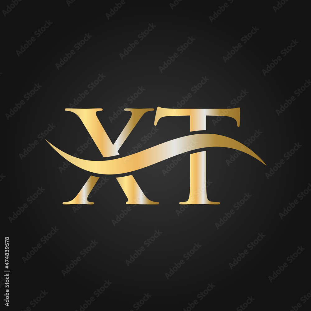 Letter XT Logo Design Template. XT, X T Letter Logo Modern, Flat ...