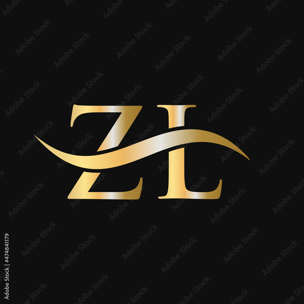 Letter ZL Logo Design Template. ZL, Z L Letter Logo Modern, Flat ...